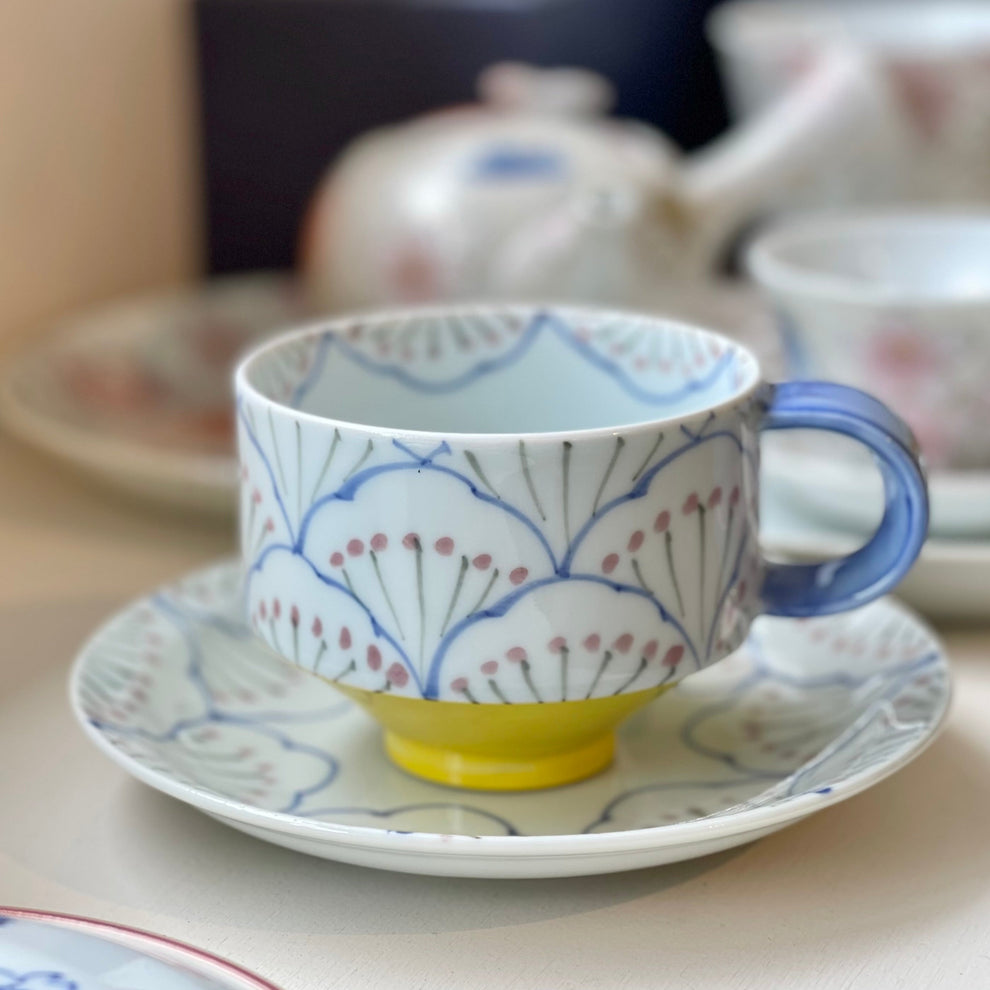Hasami ware - Flower Cup and Saucer – little sure thing